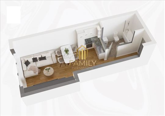 Moderna garsonjera 28m² – Adice, Prizemlje, Savrše