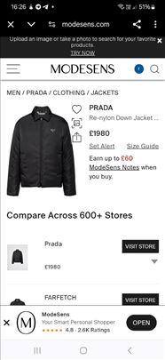 Prada Re-nylon Down Jacket