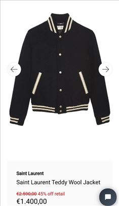 Ysl teddy wool jacket