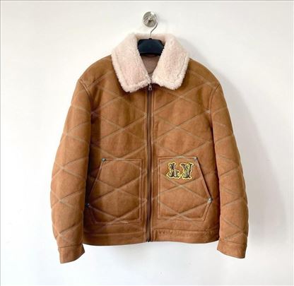 Lv Embroidered Shearling Workwear Blouson