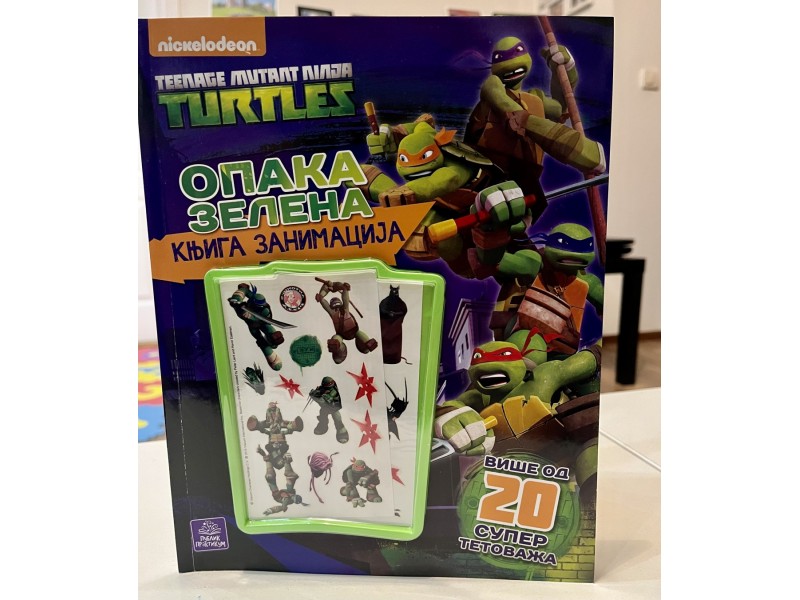 TMNT Opaka zelena knjiga zanimacija NINDZA KORNJACE Knj