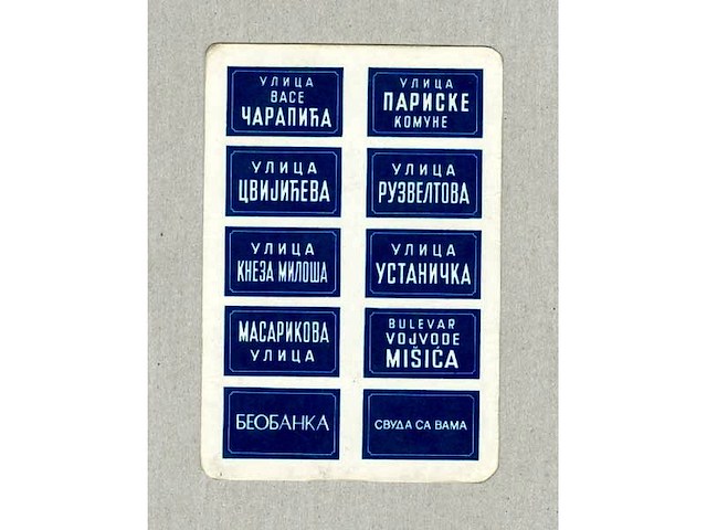 1986 DŽEPNI KALENDAR `BEOBANKA` | EX YU