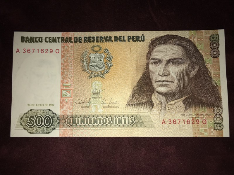 PERU 500 INTIS.UNC.