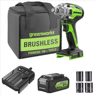 GreenWorks GD24ID3 24V Akumulatorska Busilica 4Ah