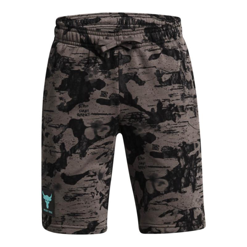 Under Armour Boys' Project Rock Terry Printed Shorts