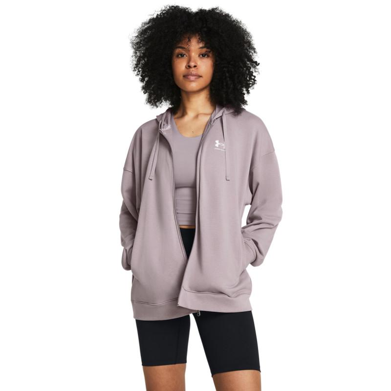 Under Armour Women's UA Rival Terry Oversized Full-Zip Hoodie