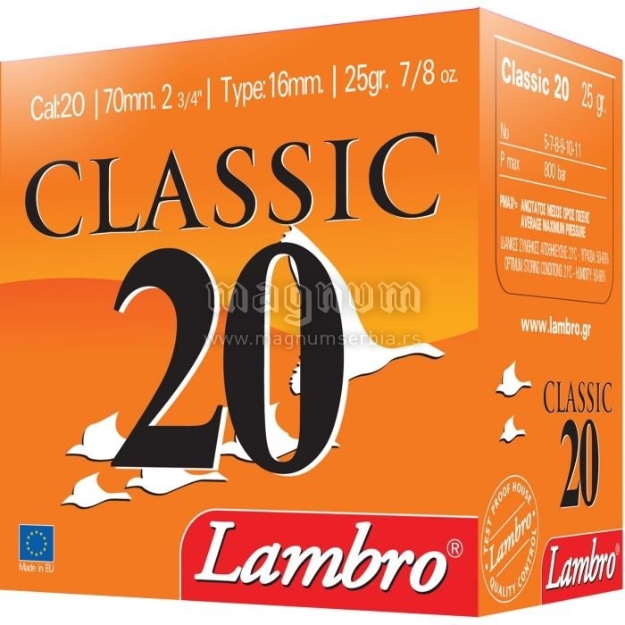 Pat.Lambro 20/70 Classic 1.9mm 25g 10 za prepelicu