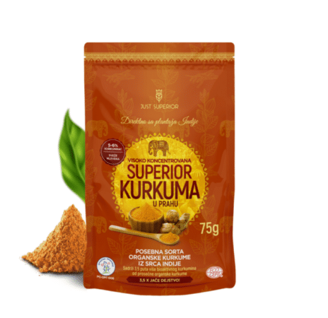JUST SUPERIOR Organska Kurkuma u prahu (5-6% kurkumina) 75g