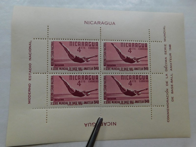 ** CORREOS DE NICARAGUA 1949 BLOK **