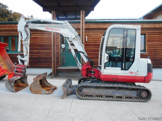 Mini bageri
Takeuchi TB 145 mit POWERTILT + hydr. SW + 3 Löff