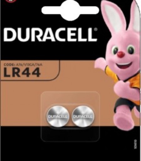 Duracell alkalna baterija LR44 HSDC (pak 2 kom)