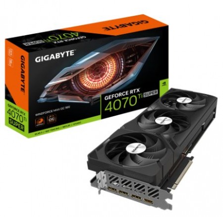 GIGABYTE RTX 4070 Ti SUPER WINDFORCE MAX OC 16GB GV-N407TSWF3MAX OC-16GD