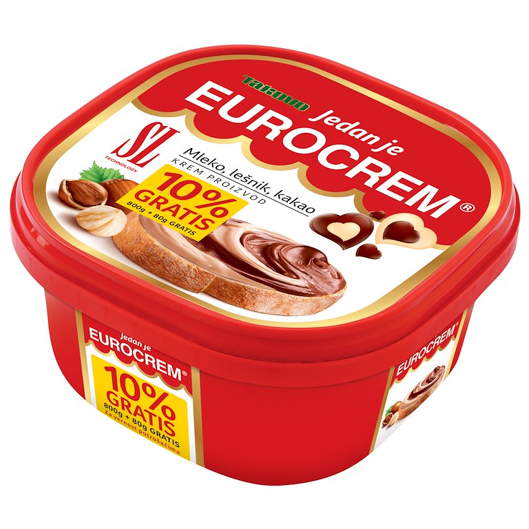 EUROCREM 800 + 80G GRATIS