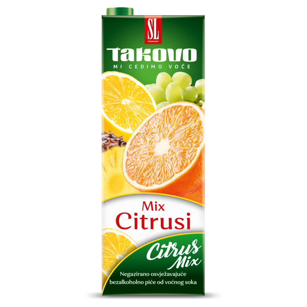 KOKTEL MIX CITRUSI, OSVEŽAVAJUĆE BEZALKOHOLNO PIĆE 10%, 1,5L