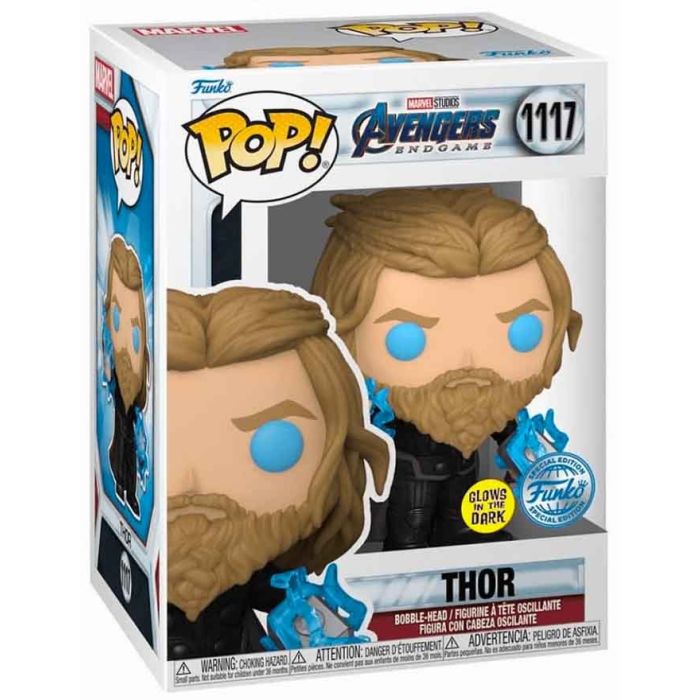 Figura Funko POP!Marvel: Avengers Endgame - Thor with Thunder - Glows in the Dark - Special Edition