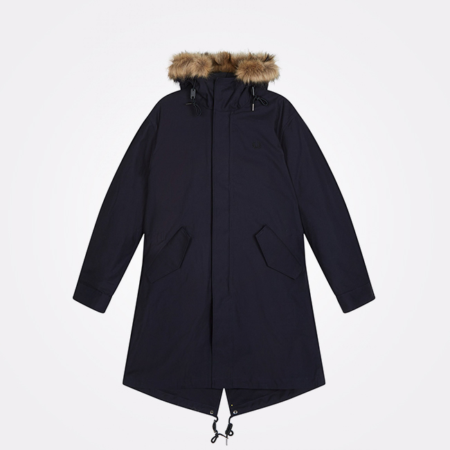 Fred Perry Zip-In Liner Parka Navy