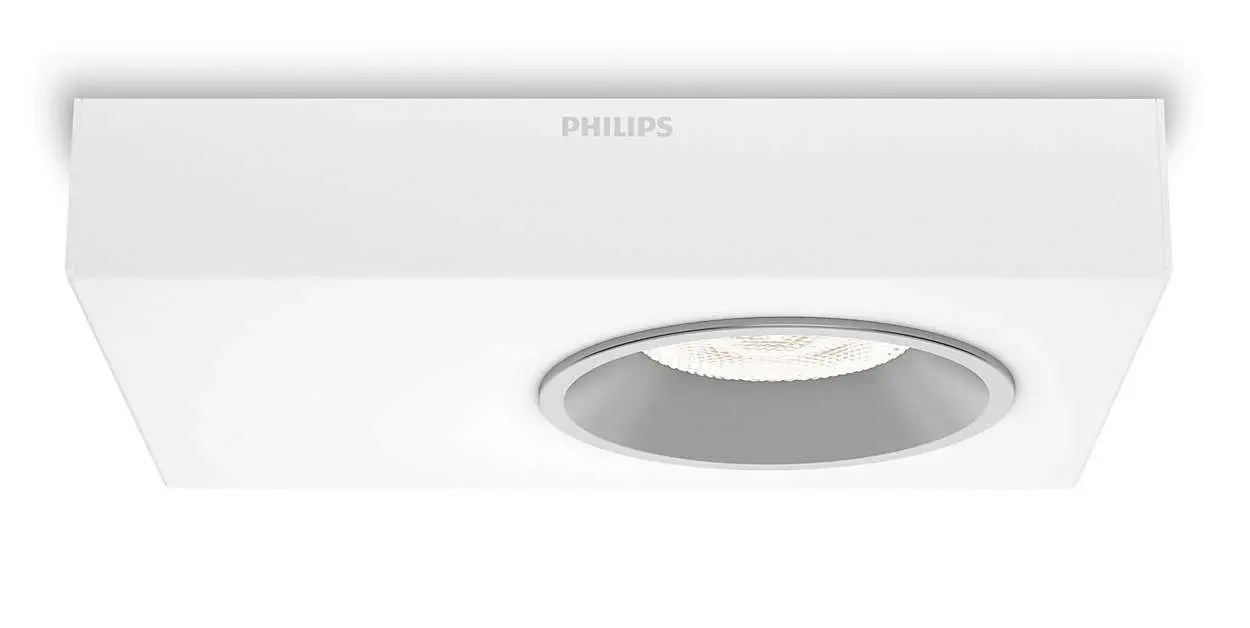 Philips Quine plafonjera, 1x4.5W, SELV, Bela