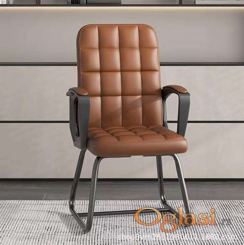 Kozna ergonomska stolica Manager Brown
