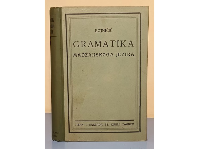 GRAMATIKA MADŽARSKOGA JEZIKA Ivan Bojničić Kninski