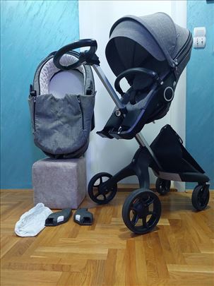 STOKKE Xplory V6 2u1 Black Melange + POKLON