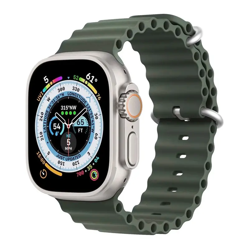 OCEAN BAND Narukvica za Apple Watch Ultra 49/45/44/42mm zelena