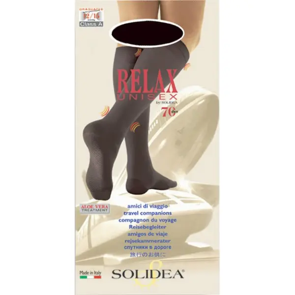 Calzificio Pinelli Dokolenice sa anatomskom strukturom, 70 den, Solidea Relax 70 Unisex Camel 3