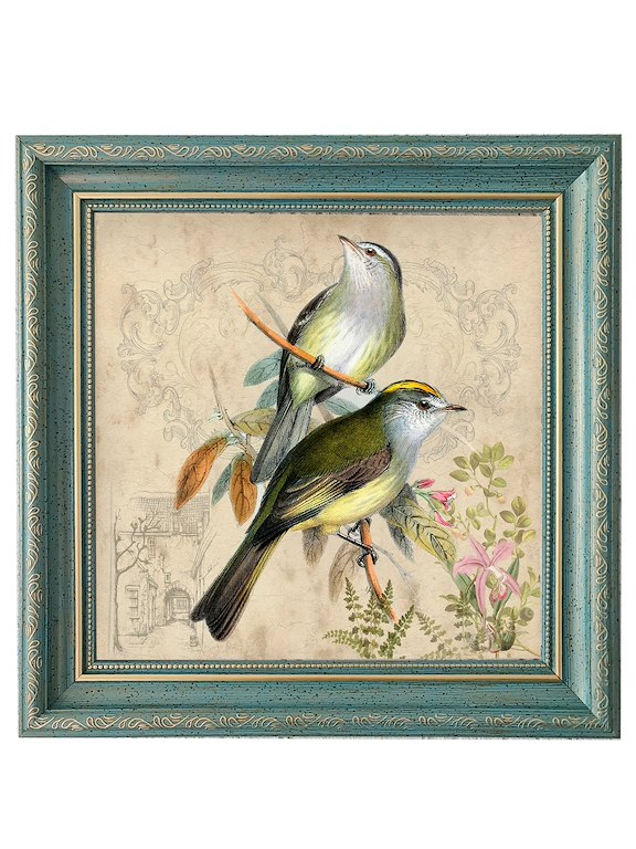 Home Gallery Uramljena slika ''Ptica oriole'' 25x25cm