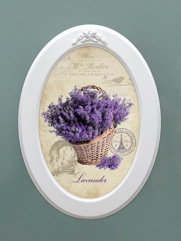 Home Gallery Sika "Lavanda u korpi" u ovalnom okviru 27x37cm