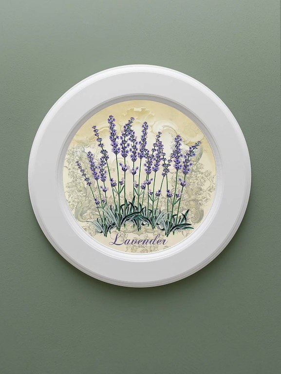 Home Gallery Slika "Lavanda" u okruglom okviru 27x27cm