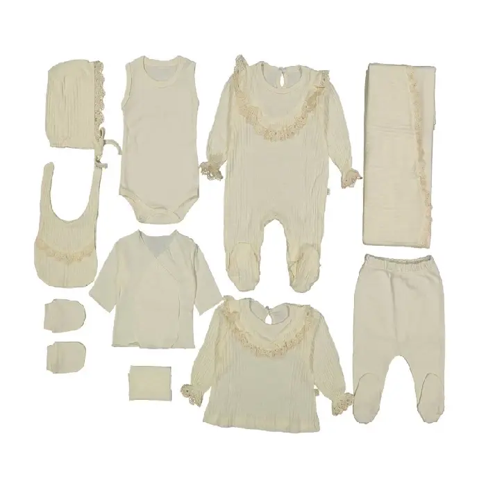 Set za bebe 243838, 10 delova, Bež