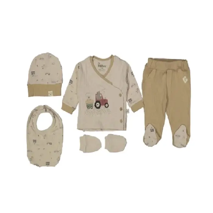 Set za bebe 241785, 5 delova, Bež