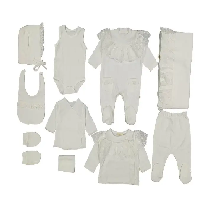 Set za bebe 243840, 10 delova, Beli