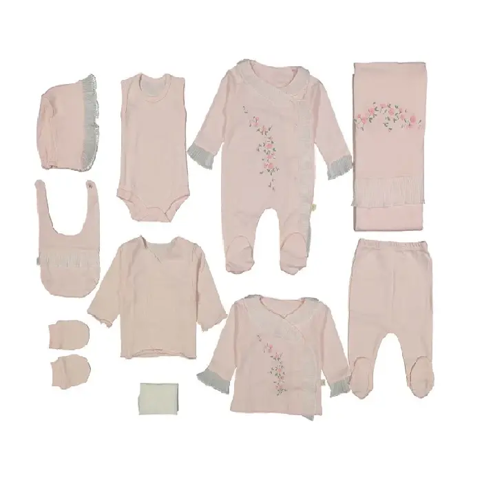 Set za bebe 243841, 10 delova, Roze