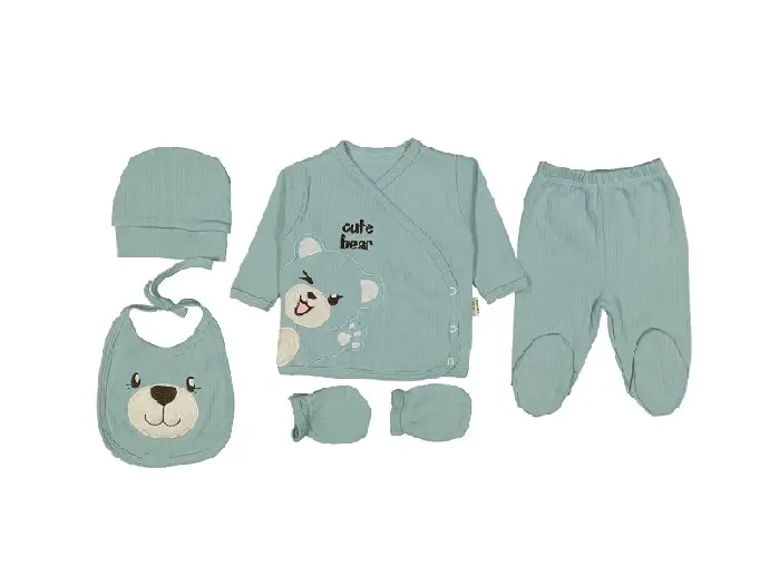 Set za bebe 239379, 5 delova, Zeleni