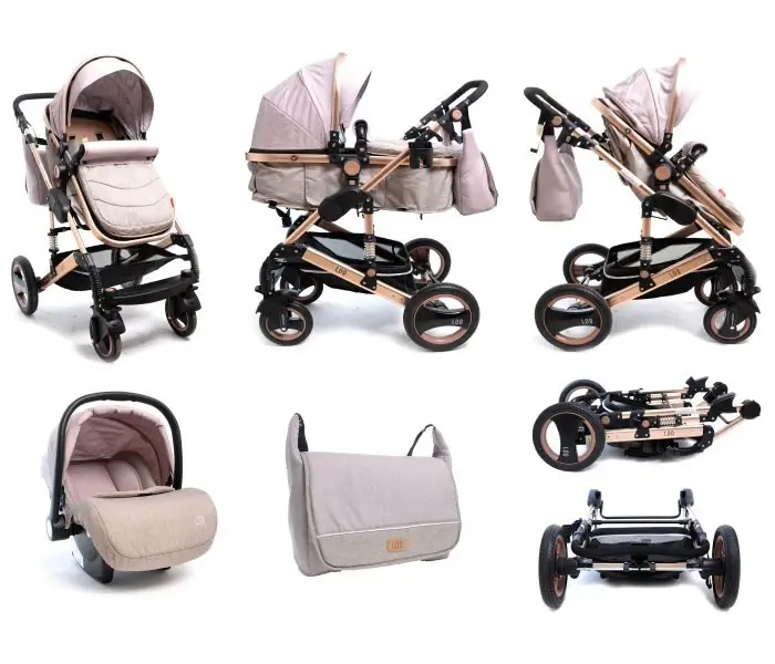 BBO Kolica za bebe Matrix Set GS-T106, 3u1, Bež