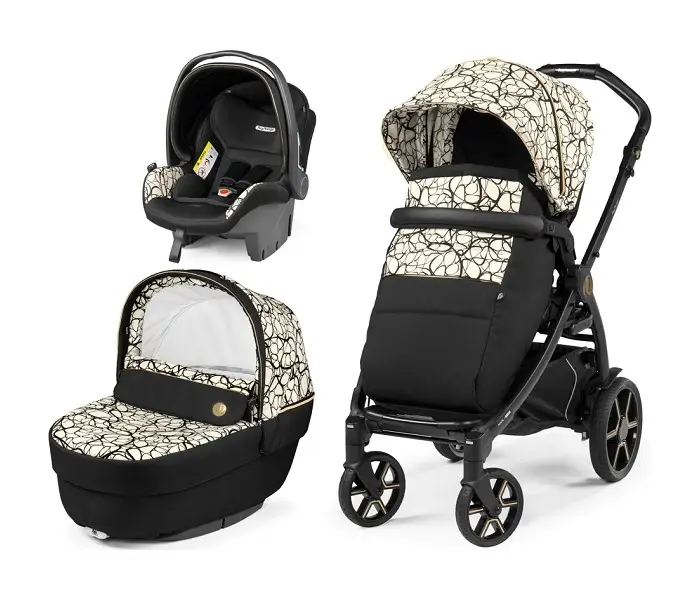 Peg Perego Kolica za bebe Modular Sistem Book 51, 3u1, Crno- bela