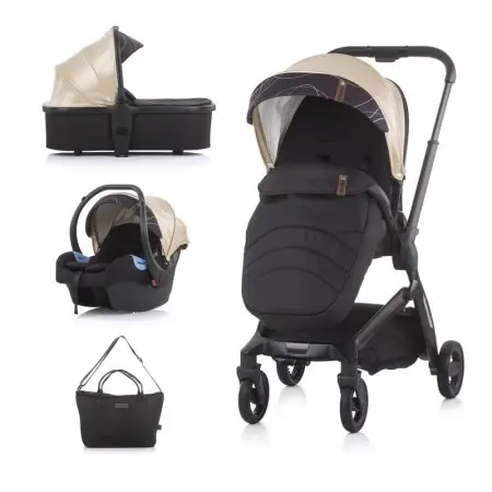 Chipolino Kolica za bebe Emotion, 3u1, Bež