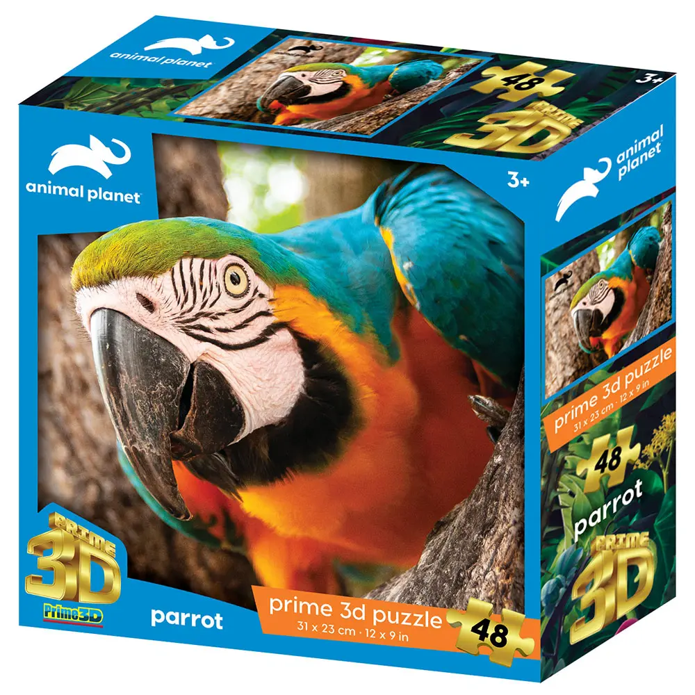 ANIMAL PLANET Super 3D Puzzle Papagaj Kids 48 delova