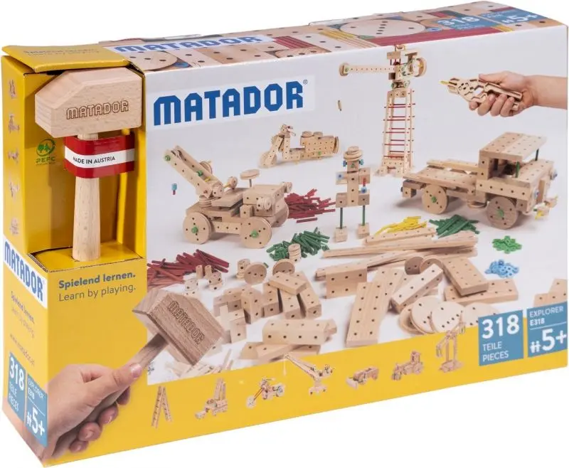 Matador Konstruktor set Istraživač E318, Drveni