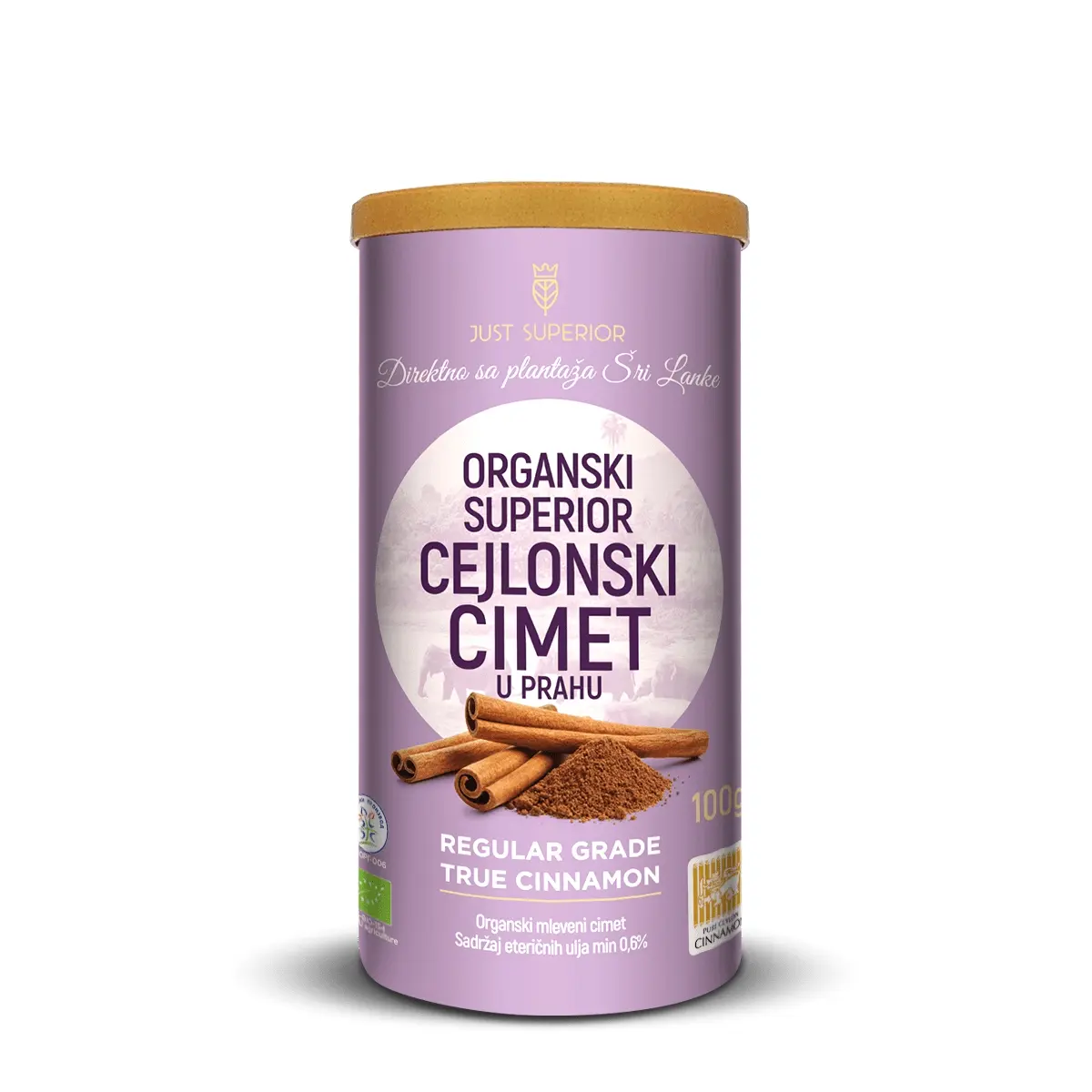 Just Superior Organski cejlonski cimet premium 0.6%100g