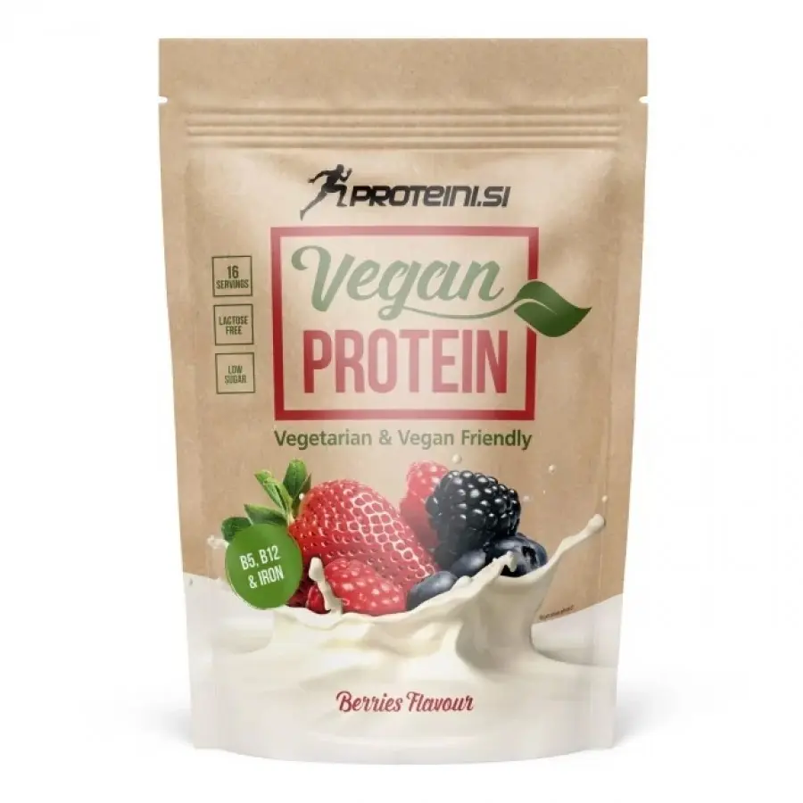 Proteini.si Vegan Protein, Berries, 500g