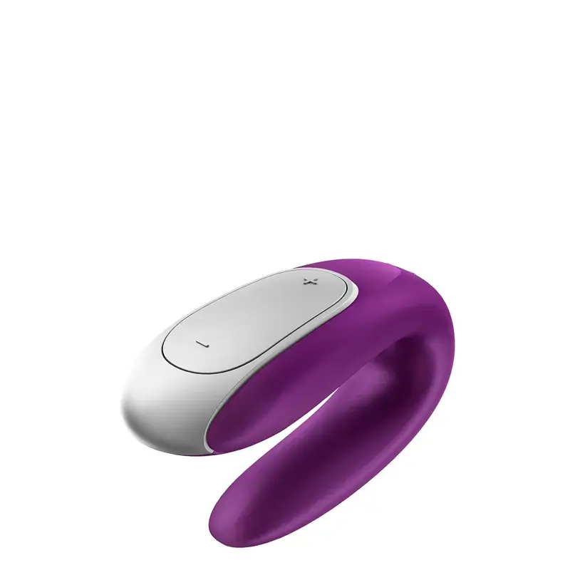 Vibrator za parove aplikacija Satisfyer Double Fun Violet