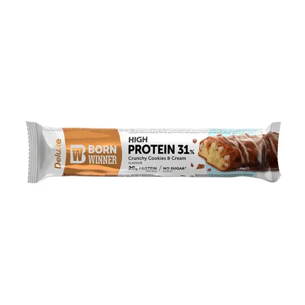 Born Winner Deluxe Protein Bar Crunchy Cookies And Cream 64g