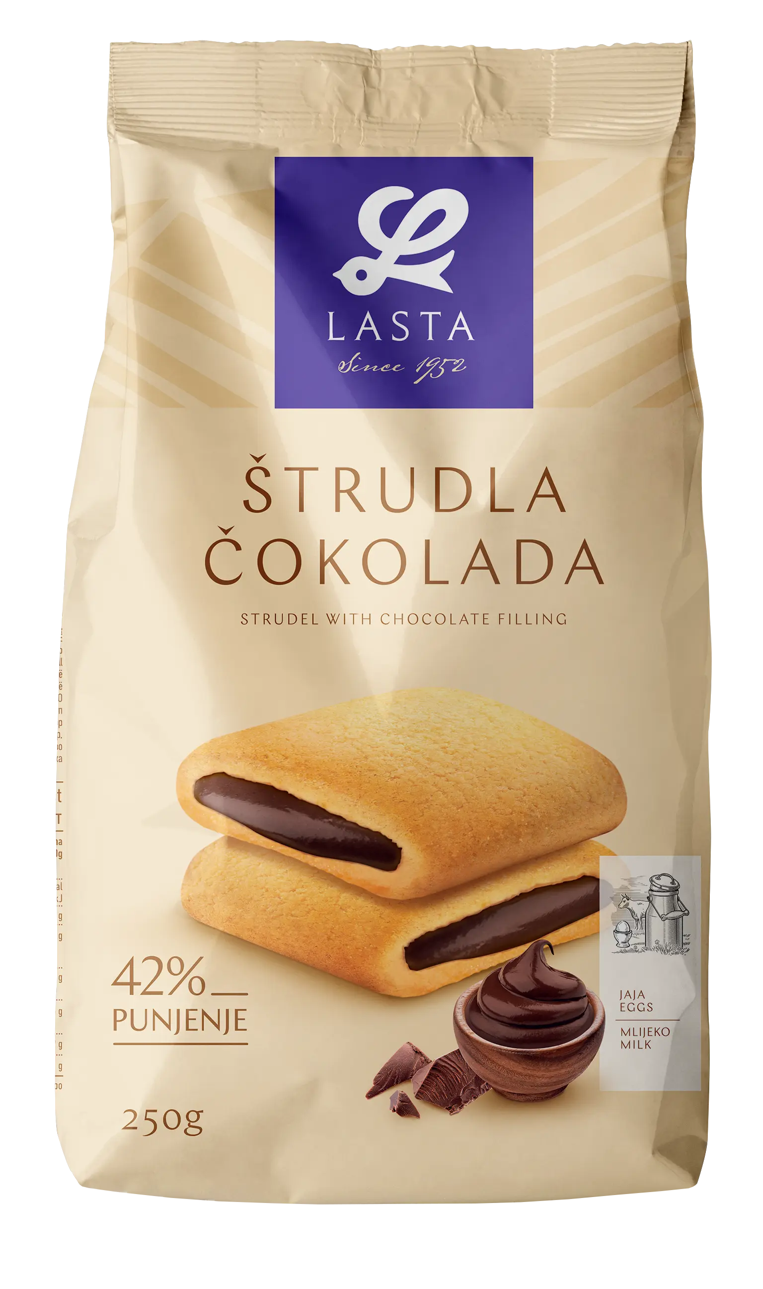 LASTA Štrudla Čokolada, 250g