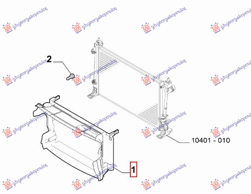 USMERIVAC VAZDUHA PREDNJEG BRANIKA (O) FIAT PANDA NEW (2012-) (OEM: 52168666)