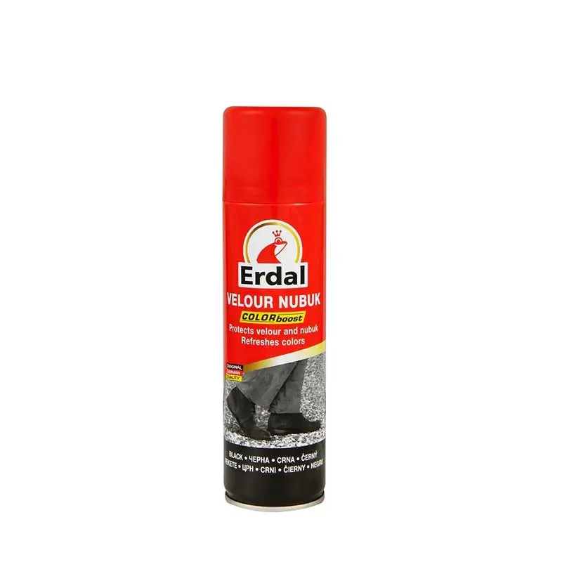 Erdal Sprej za negu obuće Velour Nubuk crni 250ml