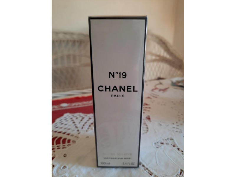 CHANEL N°19 EAU DE TOILETTE 100 ml NOVO; ORIGINAL