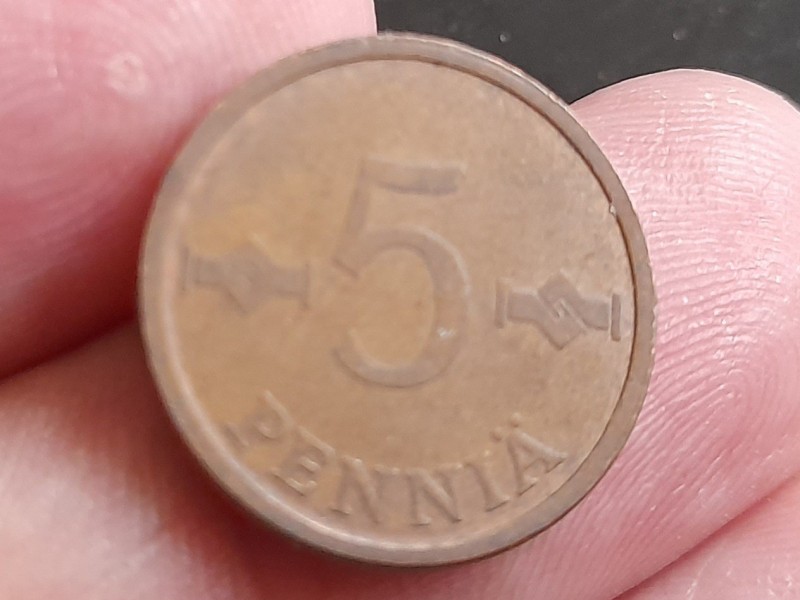 Finska, 5 penija 1970