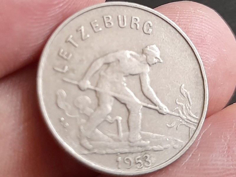 Luksemburg, 1 franak 1953