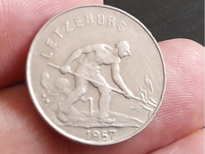 Luksemburg, 1 franak 1957